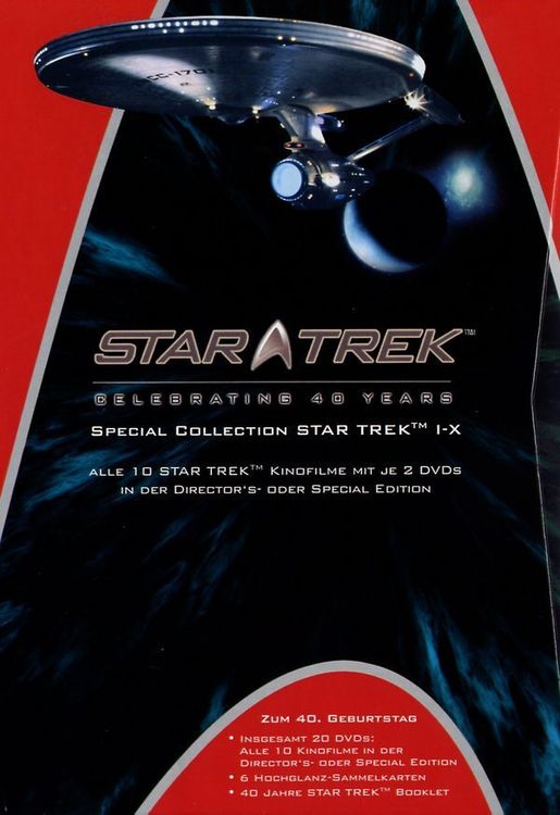 STAR TREK 1-10 Special-Film-Collection (1979-2002) 20-DVDs (Gebraucht ...