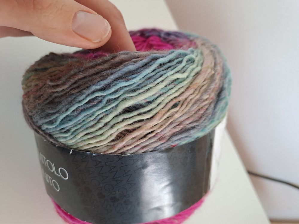 Lana Grossa Gomitolo Finito Pink 100% Merinowolle "Bobbel" (Neu (gemäss Beschreibung)) in für ...