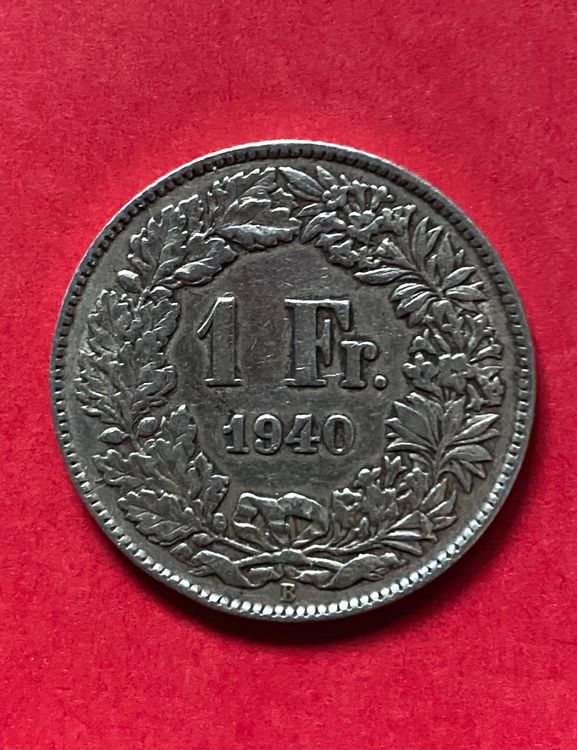 1 Franken 1940 Silber (Gebraucht) in Hörhausen für CHF 2 – mit Lieferung auf Ricardo kaufen