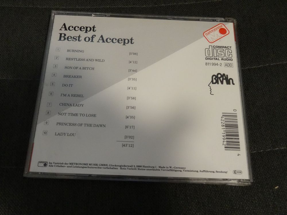 Accept - Best of CD | Kaufen auf Ricardo