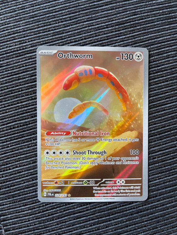 Pokemon Paldea Evolved Orthworm Art Rare Englisch (Neu (gemäss ...