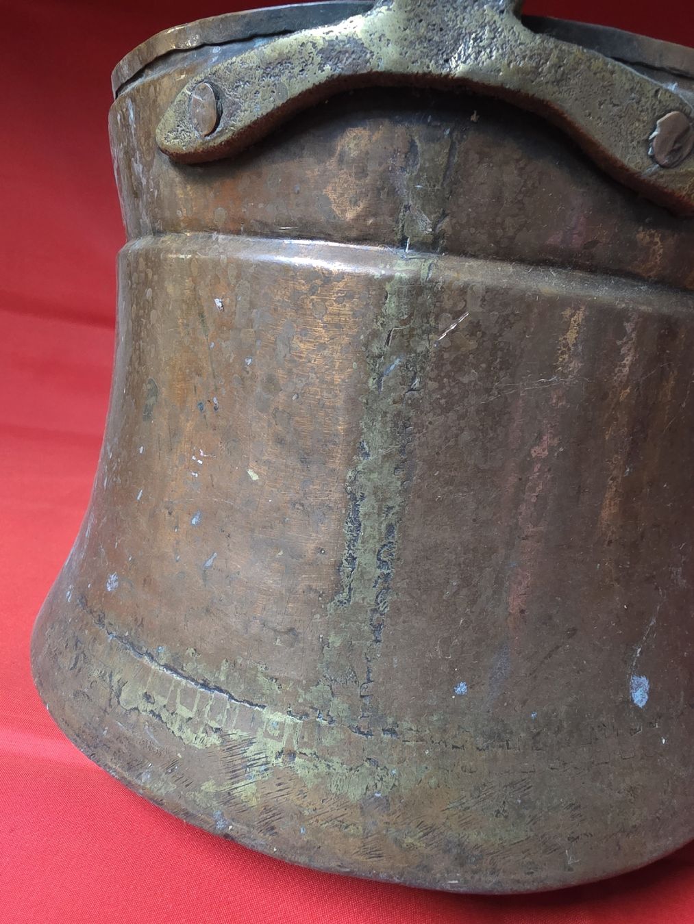 VINTAGE - Chaudron en cuivre fait main avec anse forgée (D'occasion) à ...