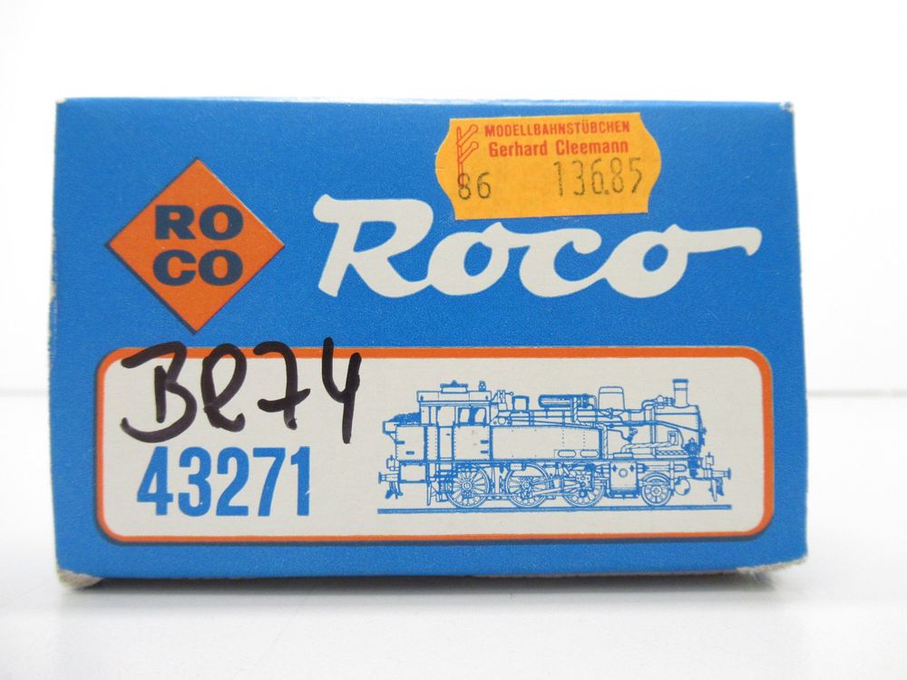 Roco 43271 Dampflok BR74 der DB Gleichstrom Analog GS DC H0 (Gebraucht ...