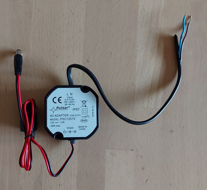 Pulsar AC-Adapter Mod.: PSC12015 Netzteil f.Kamera Indoor | Kaufen auf ...