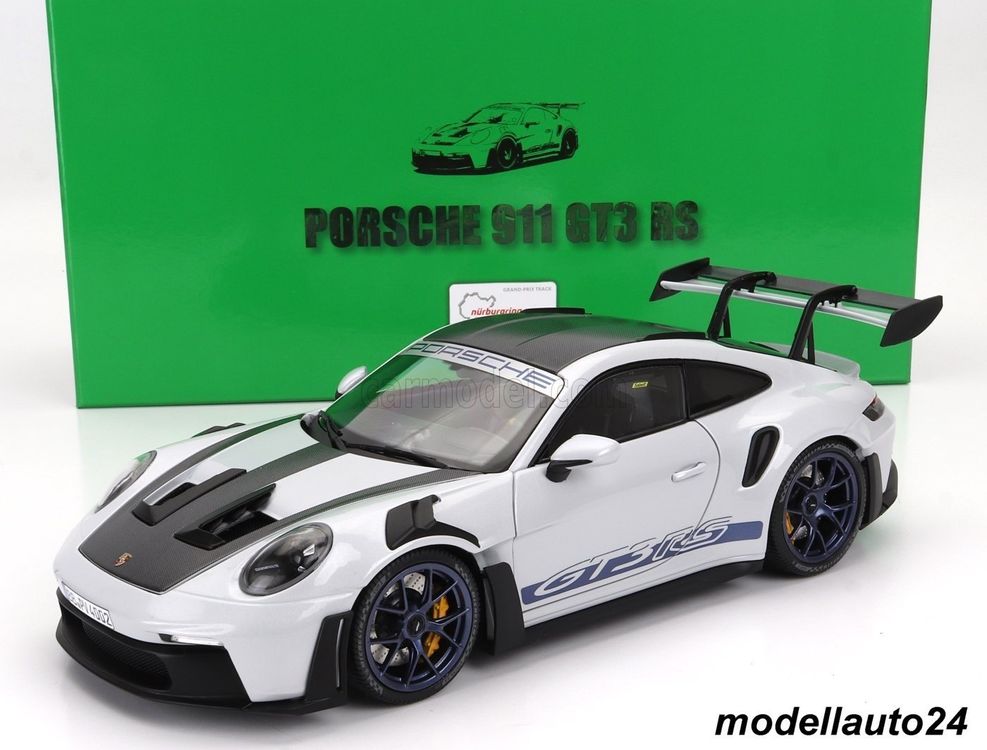 Porsche 911 (992) GT3 RS Weissach Package 2022 silber 1:18 (Neu und ...
