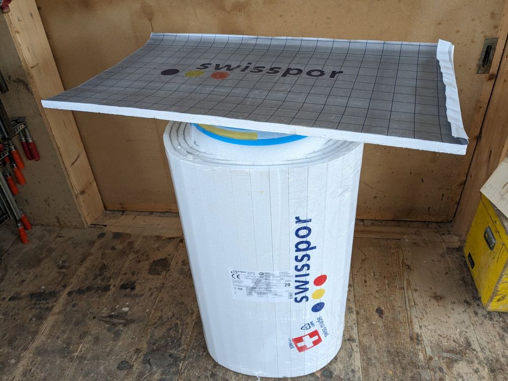 Bodendämmung SwissporRoll EPS 150 und Randstellstreifen (Neu und ...