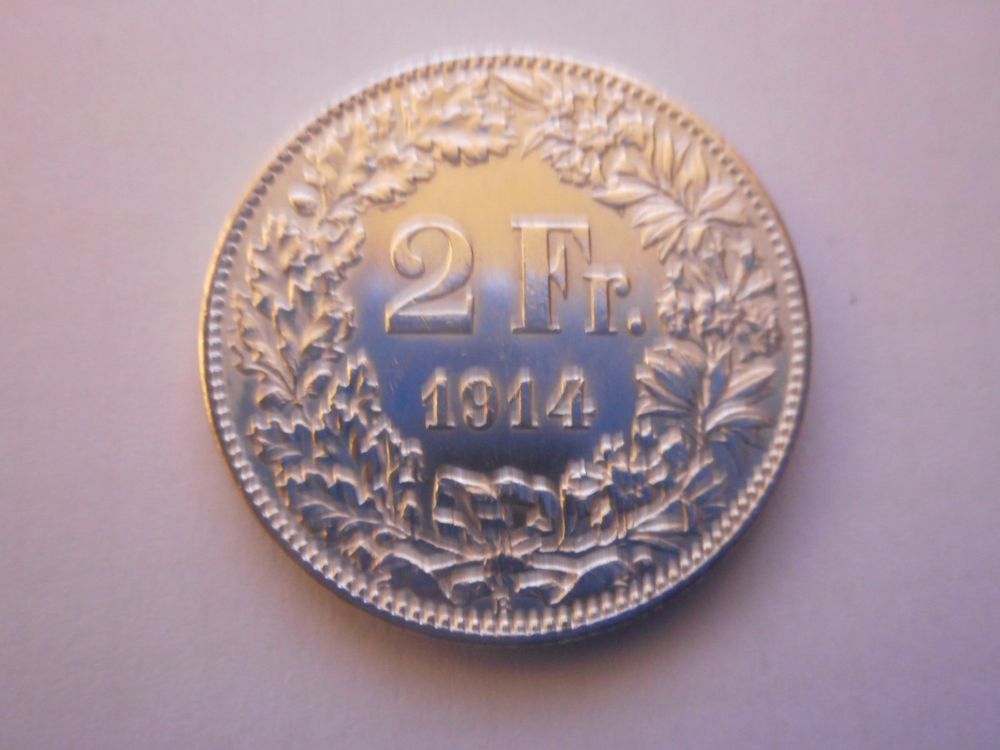 2 Fr. 1914 silber (Gebraucht) in Kriegstetten für CHF 19 – mit Lieferung auf Ricardo kaufen