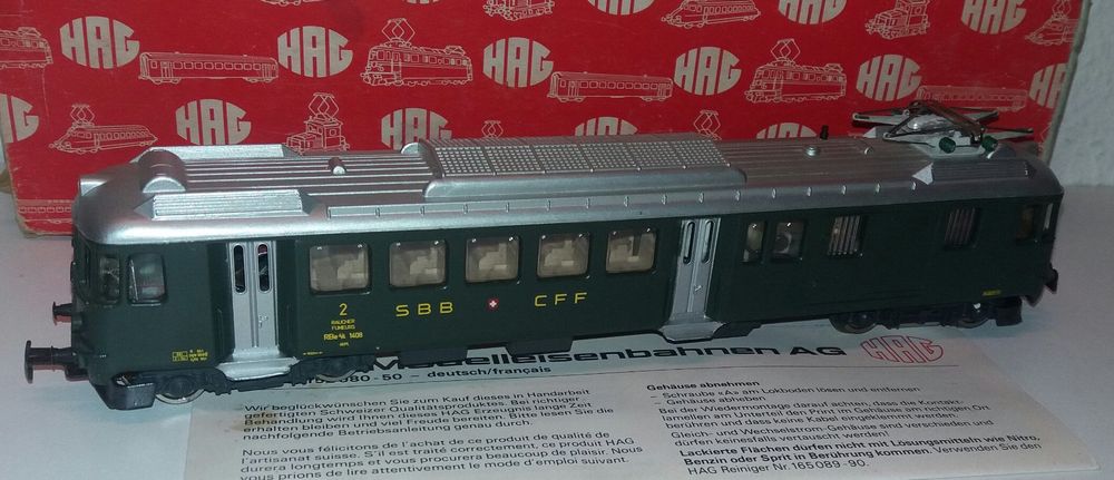 HAG 150 - - Triebwagen RBe 4/4 - SBB H0 WS - analog (Gebraucht) in Giebenach für CHF 99 – mit ...