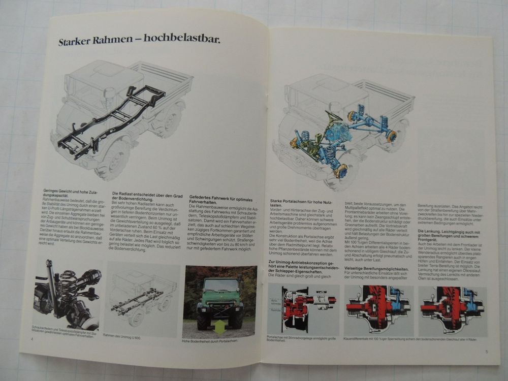 Mercedes Unimog U600-900 Prospekt 1989 ,Landwirtschaft , H12 | Kaufen ...