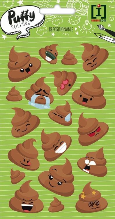 Puffy Poo Poo 3D Sticker 10x19cm | Kaufen auf Ricardo