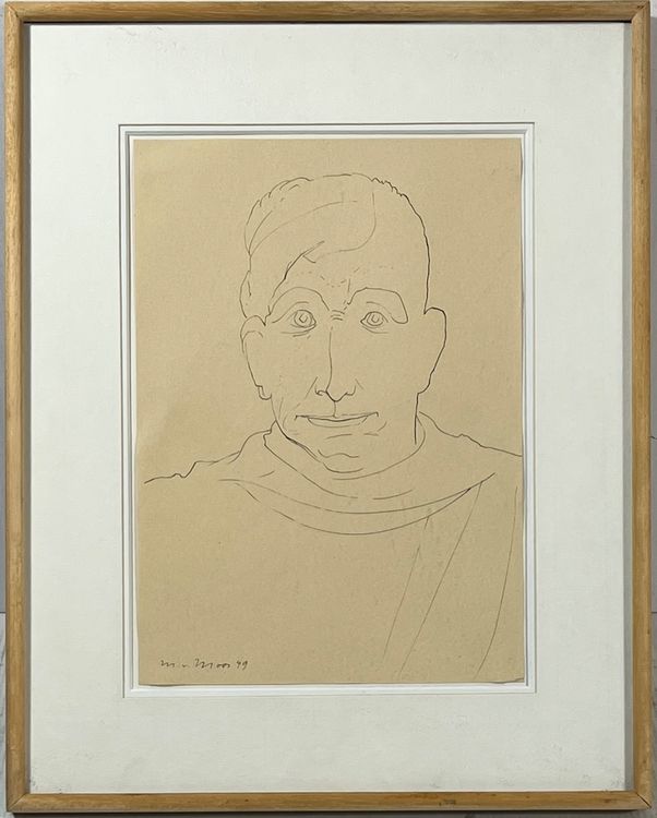 Max von Moos (1903-1979) Portrait Tuschzeichnung, Handsig. | Kaufen auf ...