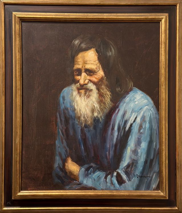 Huile sur toile - portrait d'un vieil homme | Kaufen auf Ricardo Huile sur toile - portrait d'un vieil homme | Kaufen auf Ricardo