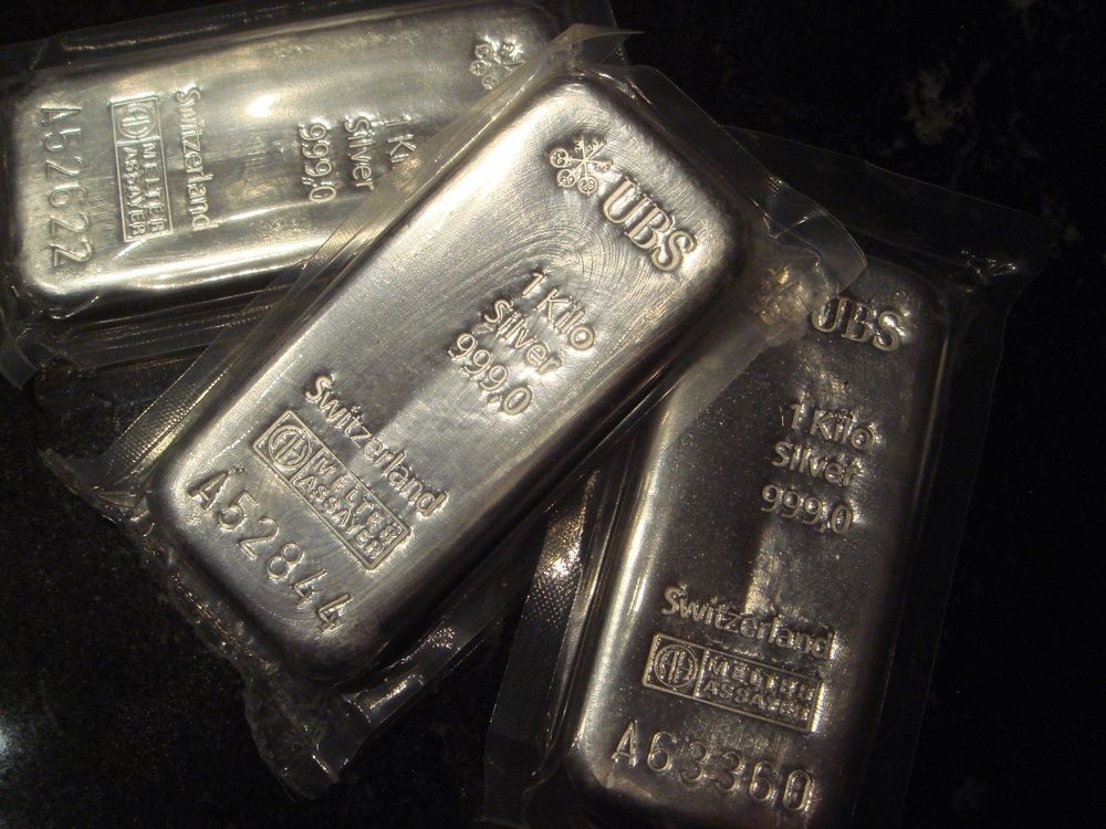 Silberbarren UBS Silver 3 x 1KG (Neu und originalverpackt) in Brig für ...