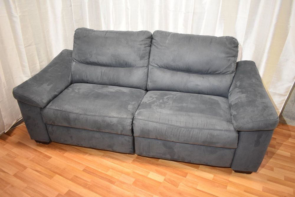 Sofa Alcantara 2.5-Plätzer Grau blau el.Relax mit Lieferung! (Gebraucht) in Mels für CHF 250 ...