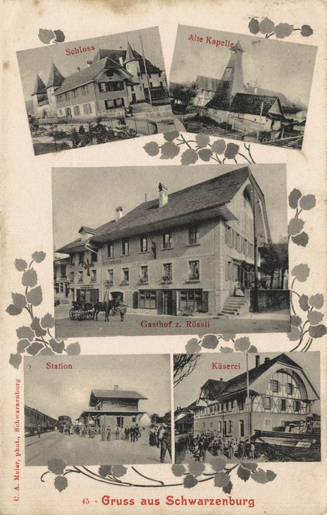 Gruss Aus Schwarzenburg Gasthof Z Rössli Schloss Station Kaufen