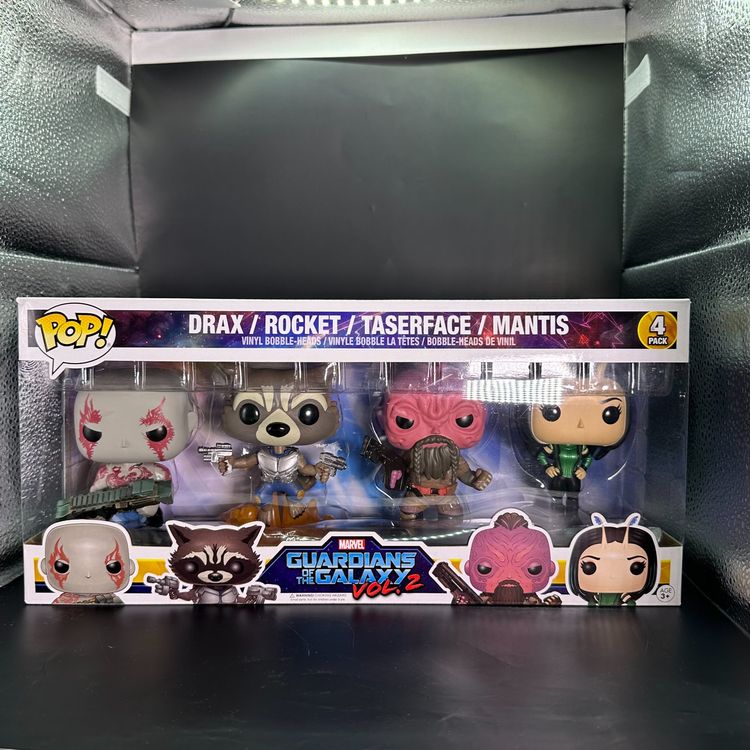 Funko Pop! Marvel Drax Rocket Taserface Mantis 4 Pack (Gebraucht) in ...