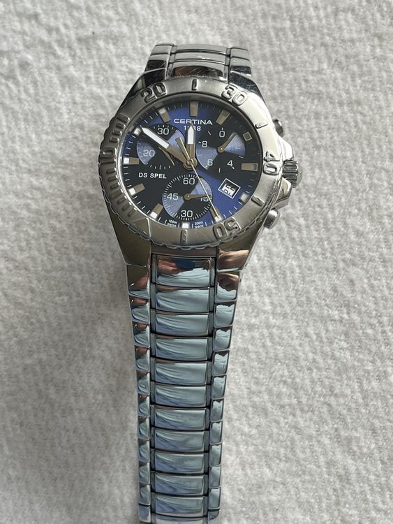 Certina DS Spel Herrenuhr Chronograph defekt Edelstahl Quarz (Defekt) in Rüti ZH für CHF 31 ...