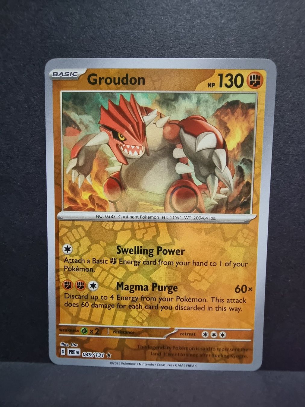 Pokémon Prismatic Evolution Groudon reverse Holo🇬🇧 (Neu (gemäss ...