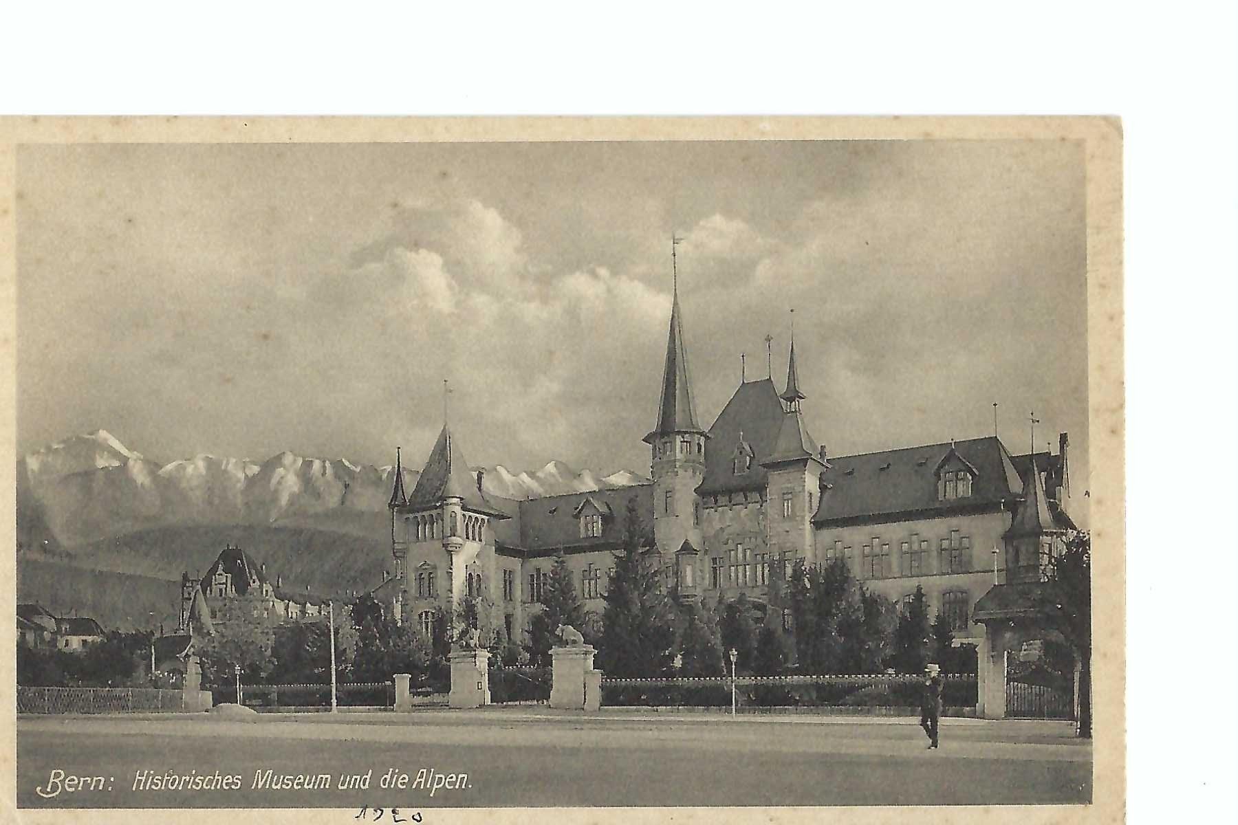 Bern, historisches Museum und die Alpen, Helvetiaplatz (Gebraucht) in ...