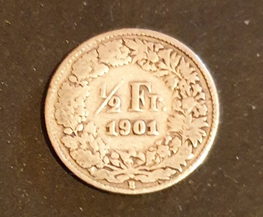 50 Rappen 1901 Silber (Gebraucht) in Bern für CHF 8 – mit Lieferung auf Ricardo kaufen