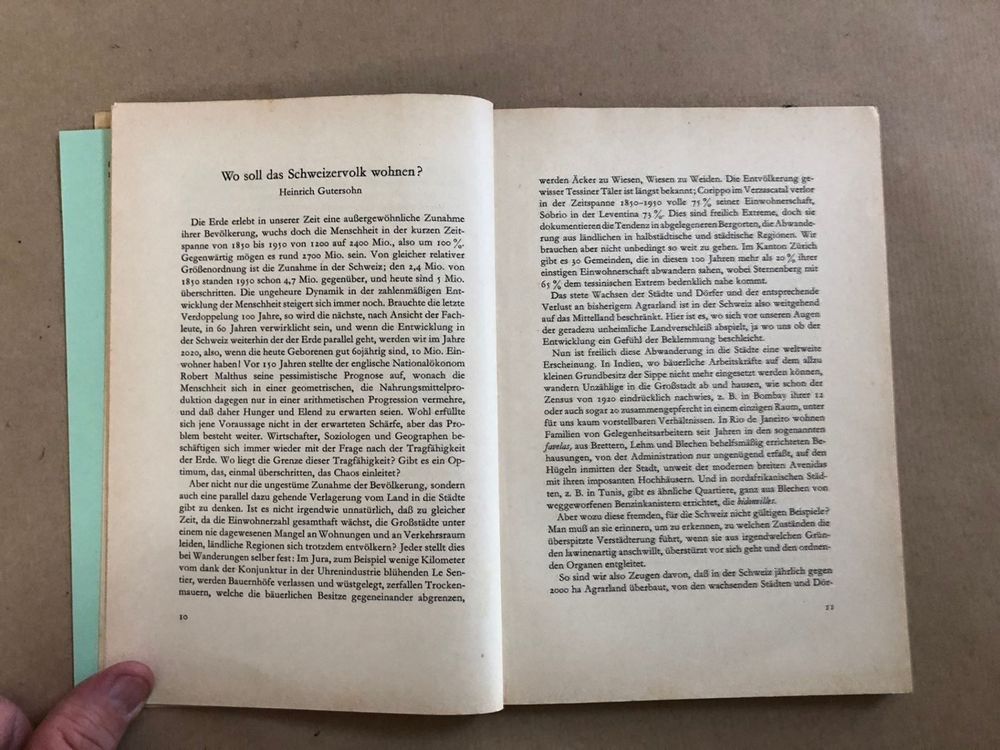 Arthur Rohn: Die Zukunft von Feld, Wald und Wasser 1958 (Gebraucht) in ...