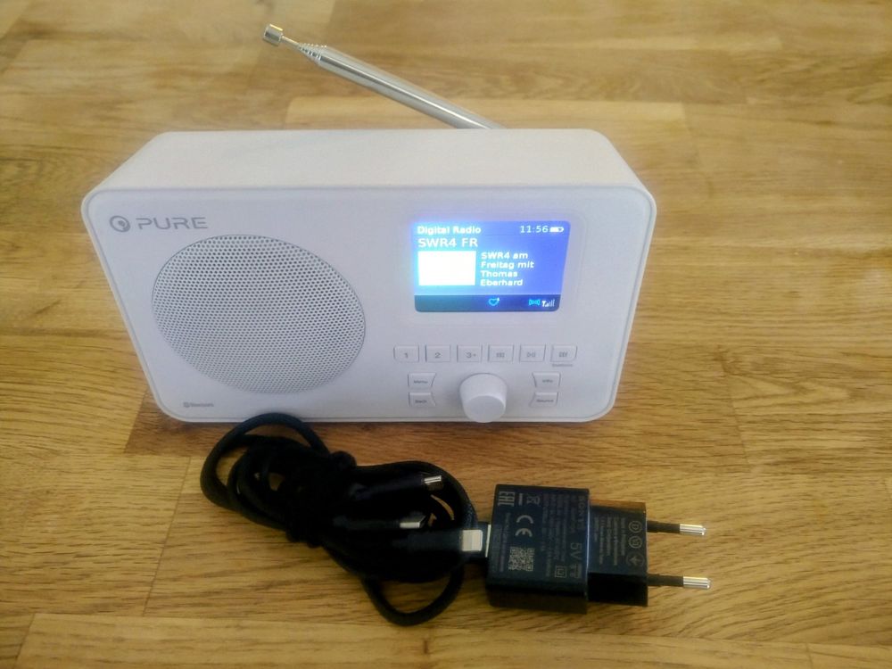 PURE Elan One DAB+ Radio mit Bluetooth, weiss | Kaufen auf Ricardo