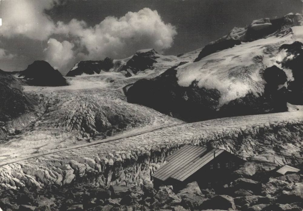Boval Hütte, gegen Morteratsch Gletscher, Diavolezza 1966 (Gebraucht ...