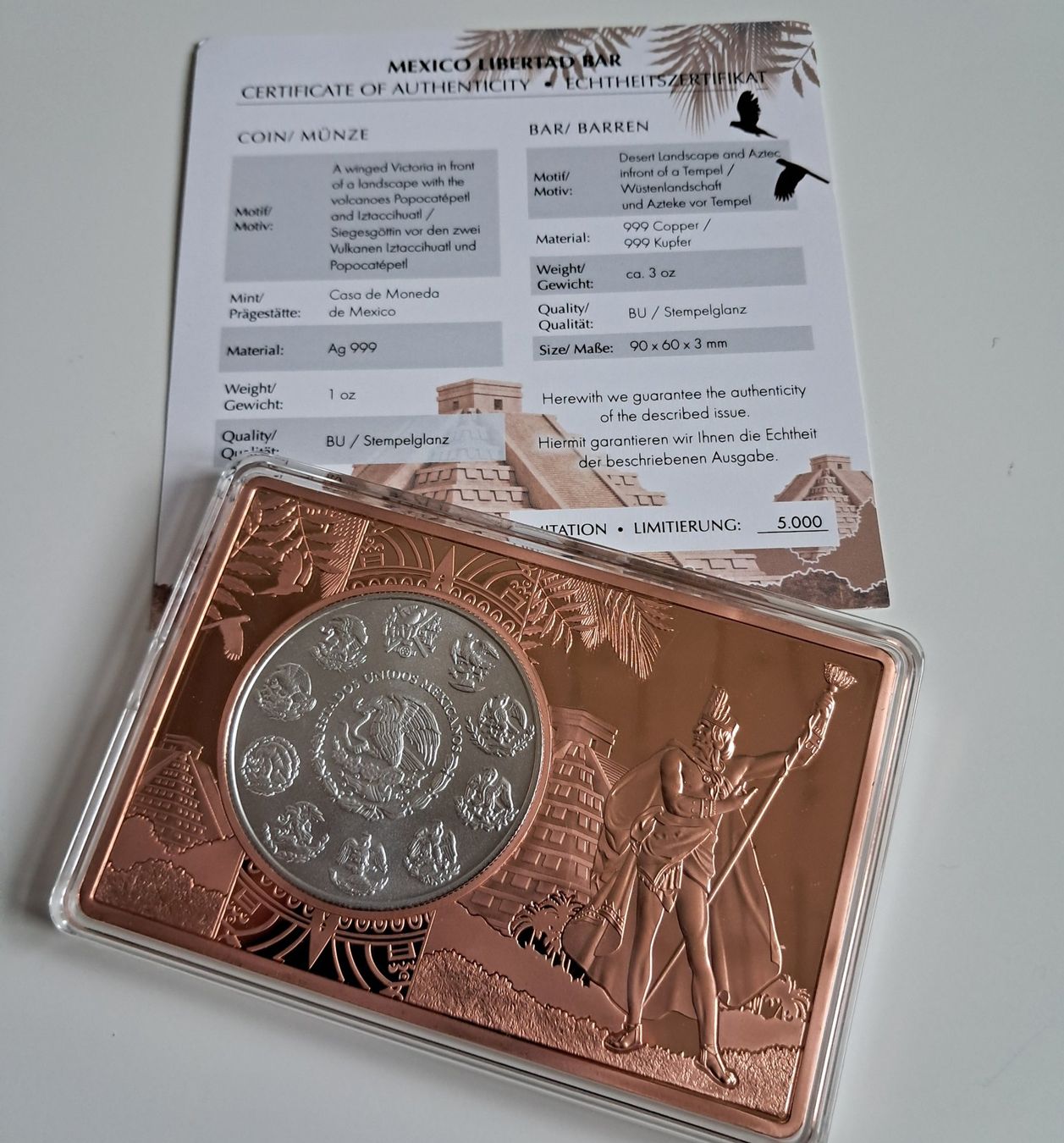1 OZ Silber Libertad 2024 in Münzbarren (Neu und originalverpackt) in Weinfelden für CHF 89 ...