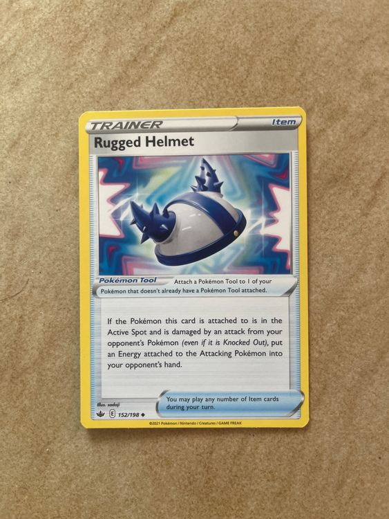 Carte Pokemon Rugged Helmet - Chilling Reign - EN | Kaufen auf Ricardo
