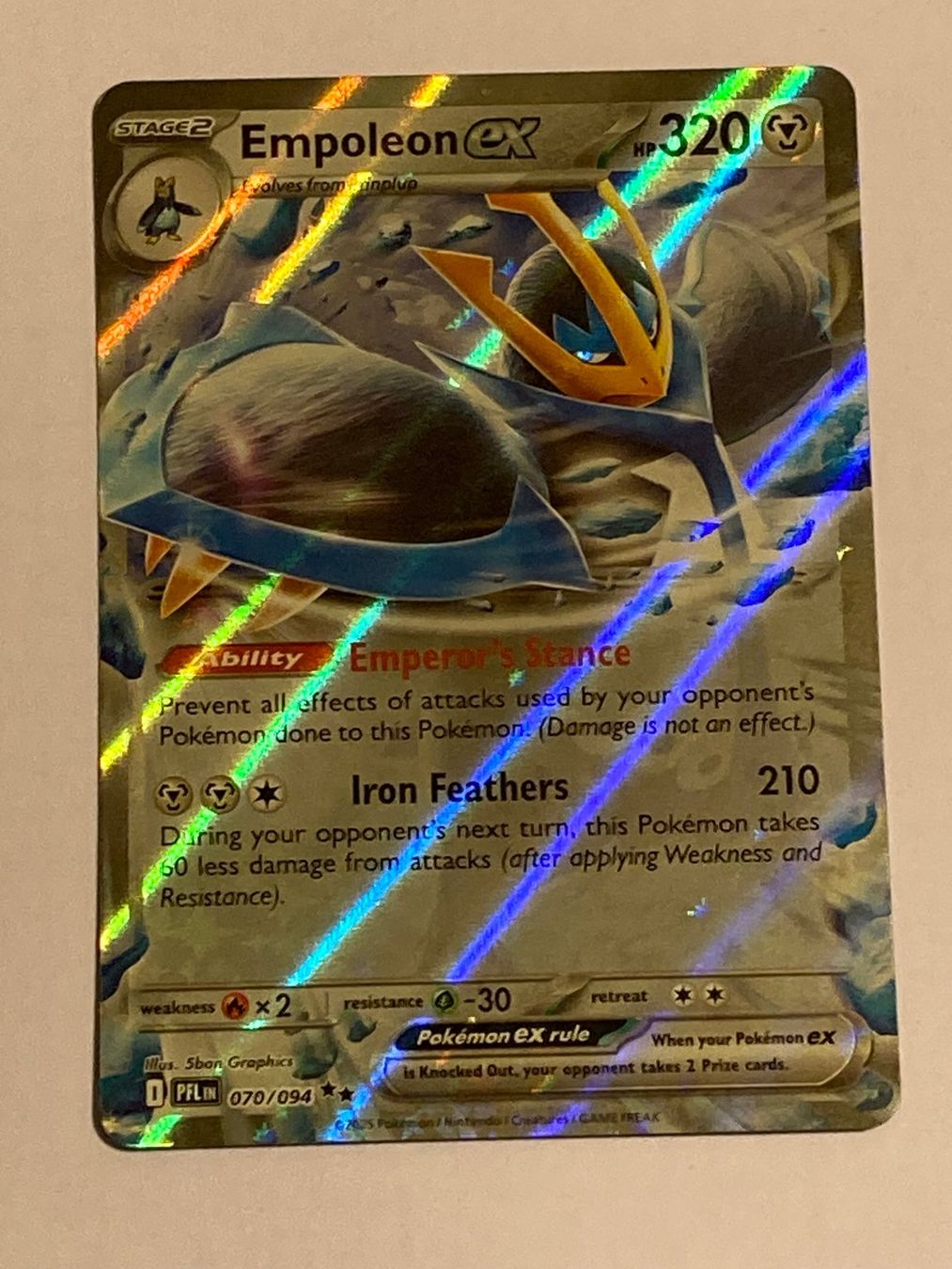 Pokemon PHANTASMAL Empoleon ex 070 / 094 🇬🇧 EN (Neu (gemäss ...