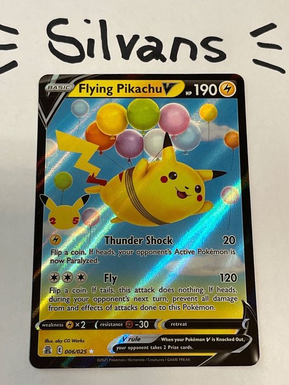Flying Pikachu V 006/025 Celebrations Anniversary 25th EN | Kaufen auf ...
