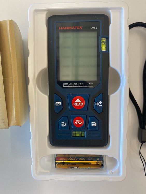 LM50 Hanmatek Laser Distance Meter (Neu und originalverpackt) in für ...