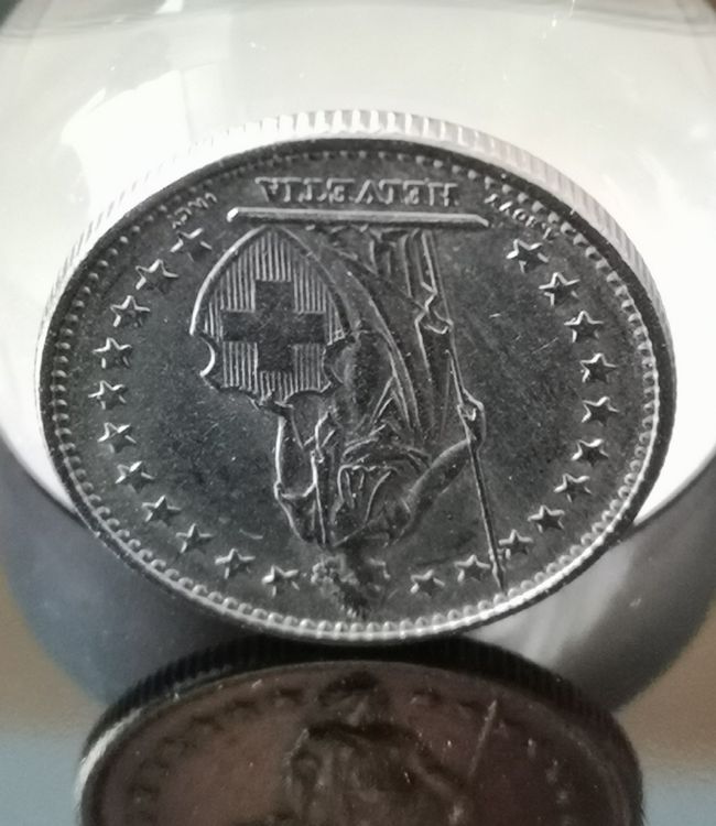 2 Franken 1968 Fehlprägung 180° verschoben kopfstehend (Gebraucht) in Zürich für CHF 10 – mit ...