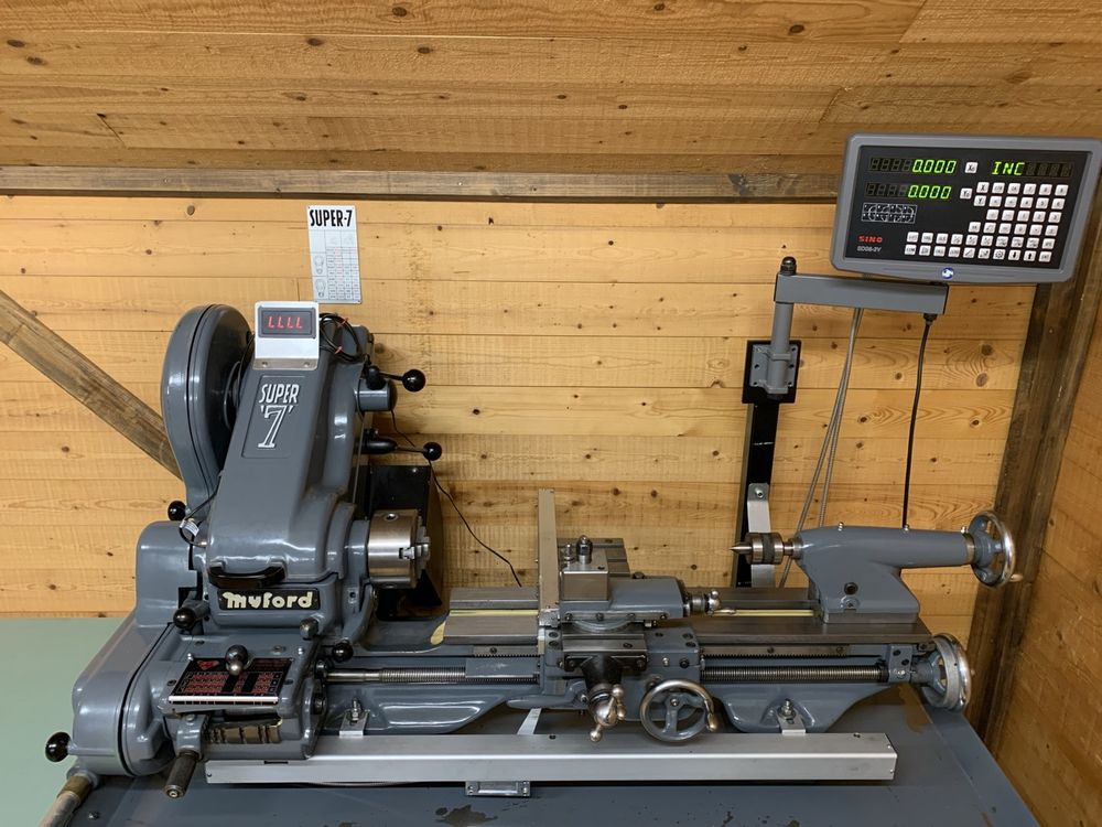Myford Super 7 mit Norton Gearbox und Unterbau + Zubehör (Gebraucht) in ...