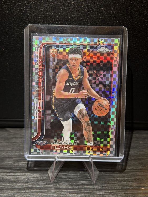 2025-2026 Topps Chrome Jeremiah Fears X-Fractor Rookie (Neu (gemäss ...