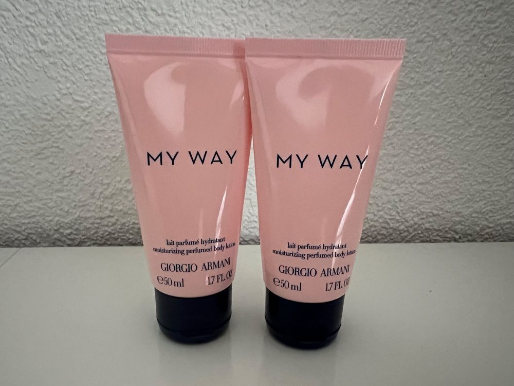 2x Giorgio Armani MY WAY Body Lotion 50ml (Neu (gemäss Beschreibung ...