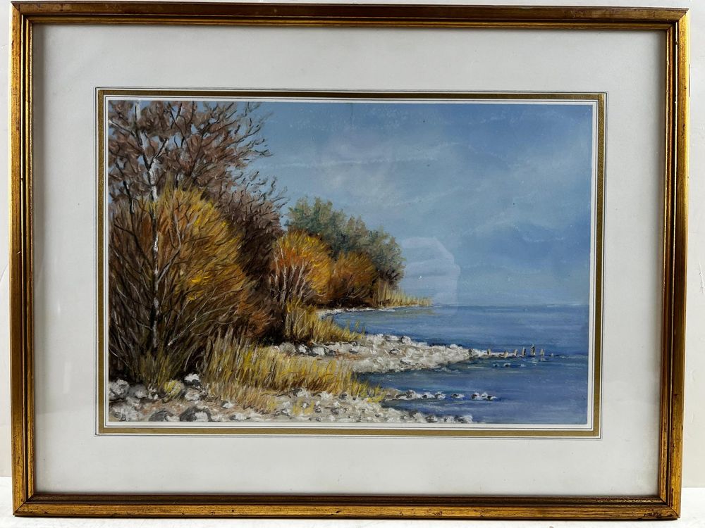 Landschaft Pastellgemälde Signiert. | Kaufen auf Ricardo