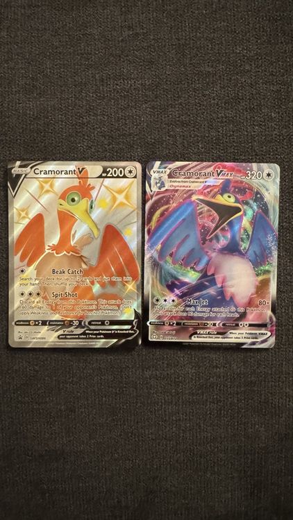 Cramorant V & VMAX Pokemon Karten - Top Zustand! 🔥 (Neu (gemäss ...