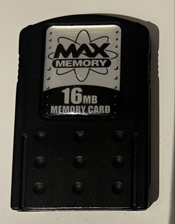 MAX Memory Card 16MB for Sony Playstation 1 / 2- Black (Gebraucht) in ...