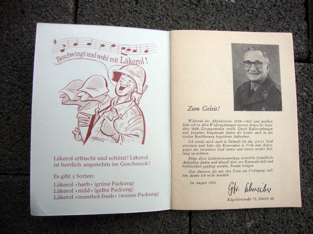 Wir singen... mit Gfr. Schreiber 32 Seiten Liedertexte Top (Neu (gemäss ...