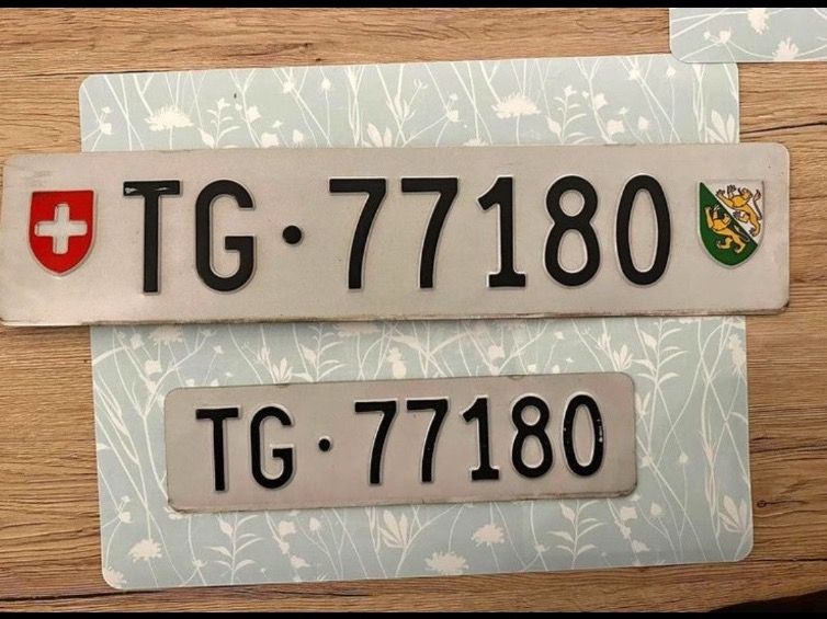 Autonummer / Kontrollschild / Kennzeichen / TG 77180 (Neu (gemäss Beschreibung)) in Felben ...