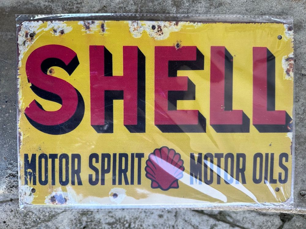 Shell benzin Tankstelle classic werbung reklame (Neu (gemäss ...