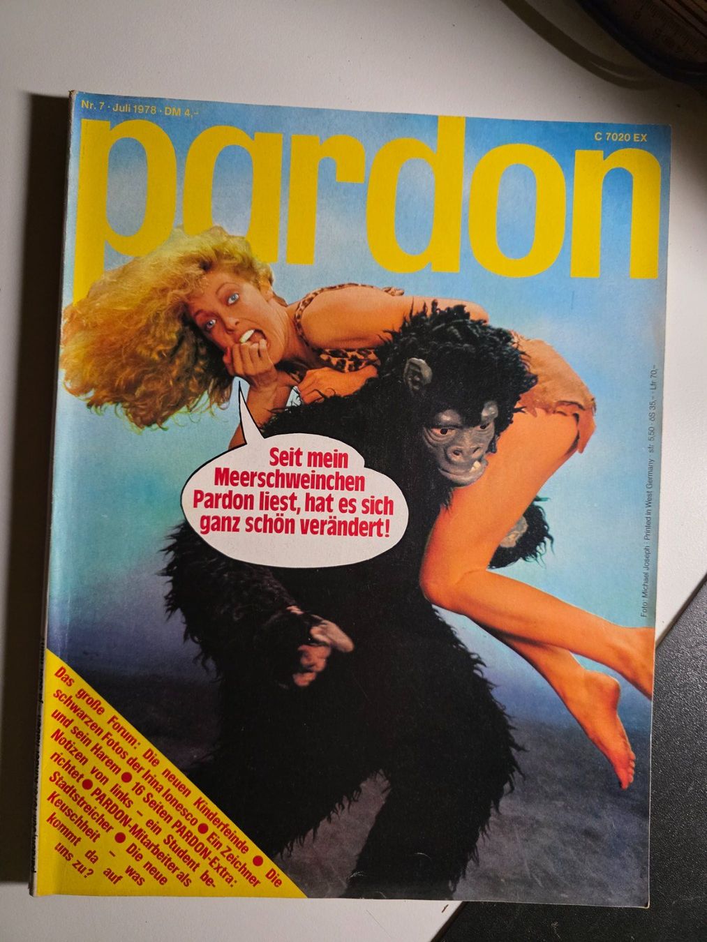 Vintage Kult Zeitschrift PARDON 1978 Comic Cartoon Manta (Gebraucht) in ...