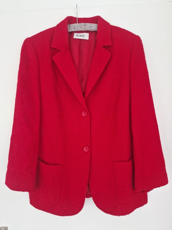 Jacke, Gr. 44, Delmod Schurwolle 90%, Mantel, Blazer vintage (Gebraucht ...