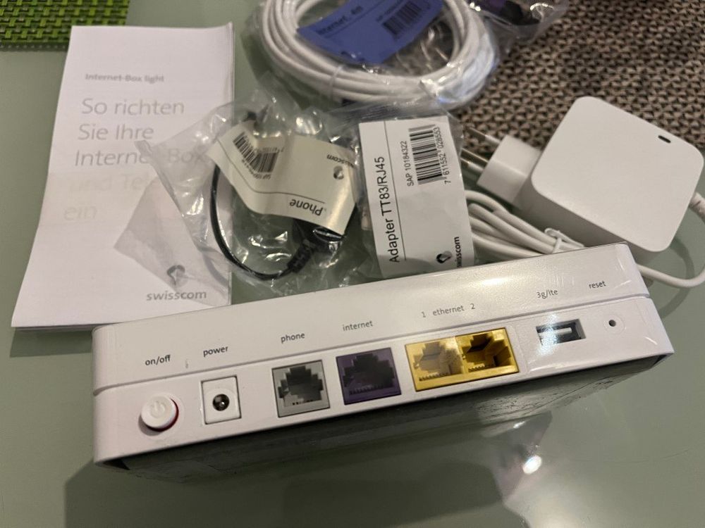 Neue Swisscom Internet Box Light Router, ideal für Telefonie | Kaufen ...