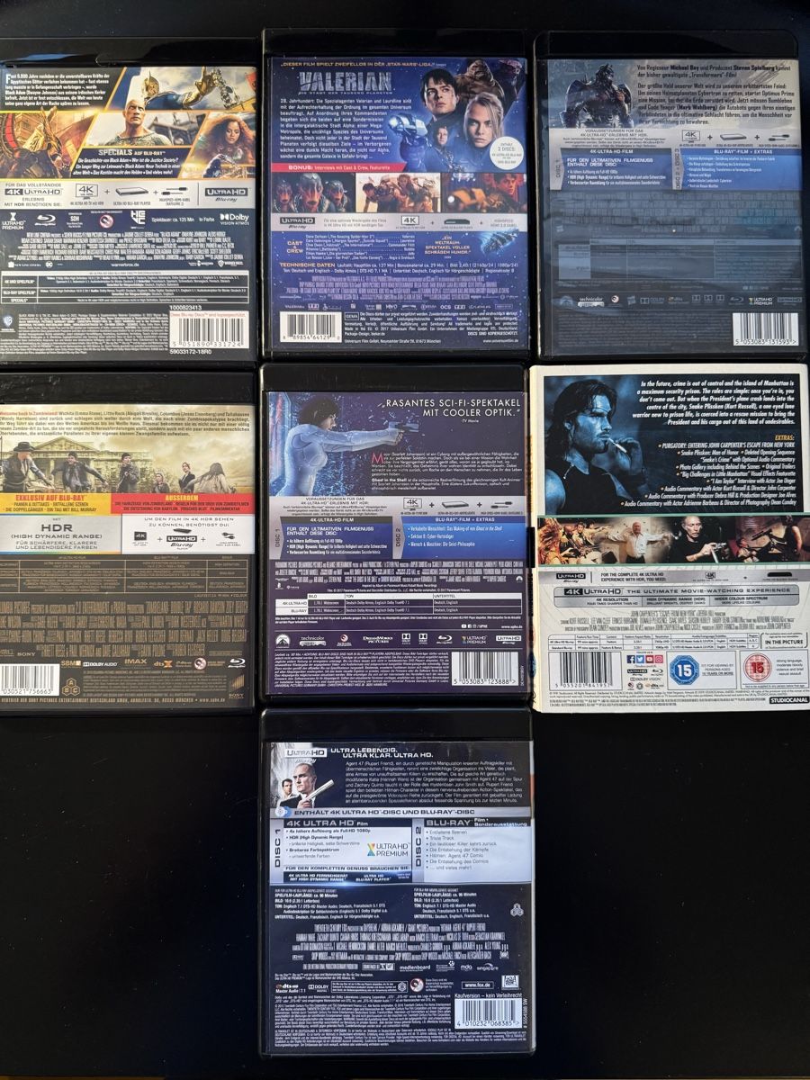 4K Ultra HD Blu-ray Sammlung - Top Filme für den Heimkinoabe (Gebraucht) in Luzern für CHF 1 ...