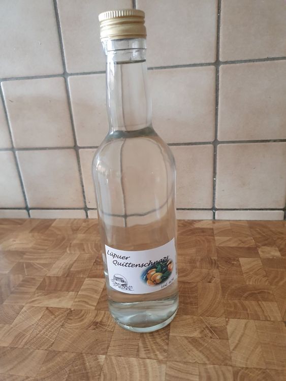 1/2 Liter Quitten Schnaps, Edelbrand 40 %, (Neu und originalverpackt ...