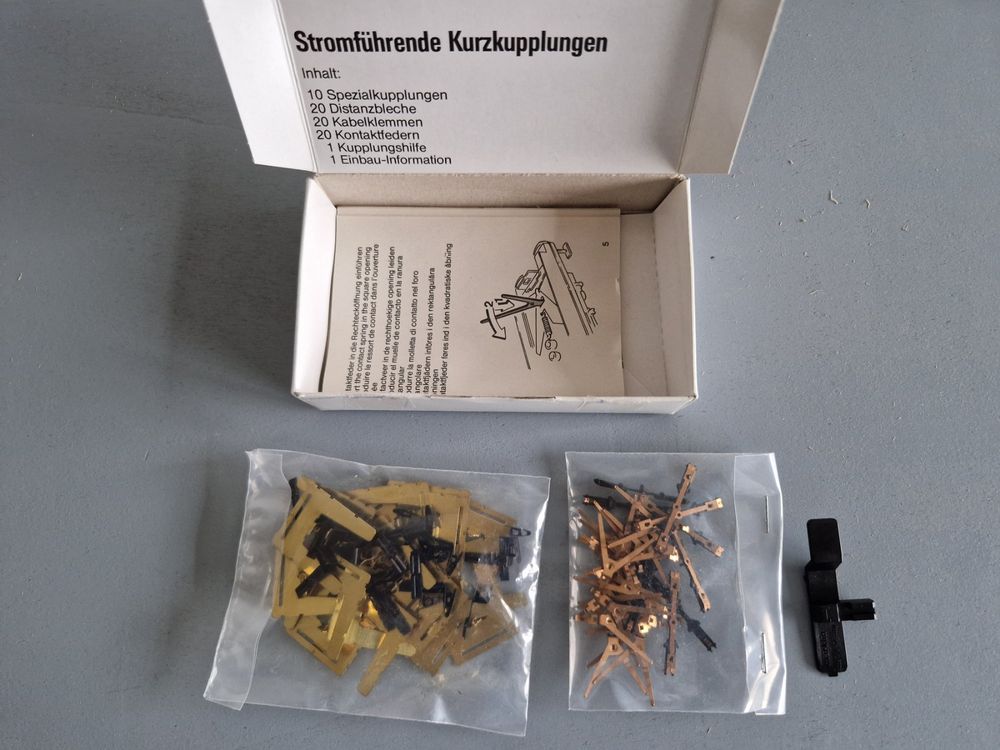 10 x Märklin Stromführende Kurzkupplungen 7319 HO Neuwertig (Neu ...