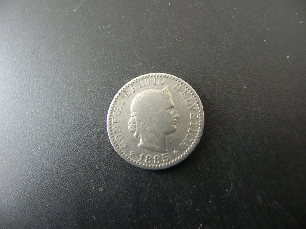 Schweiz 20 Rappen 1885 B (Gebraucht) in Biel/Bienne für CHF 0.5 – mit Lieferung auf Ricardo kaufen