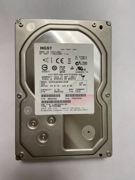 HGST 3TB 6Gbps 3.5" SAS HDD Enterprise Datacenter | Kaufen auf Ricardo